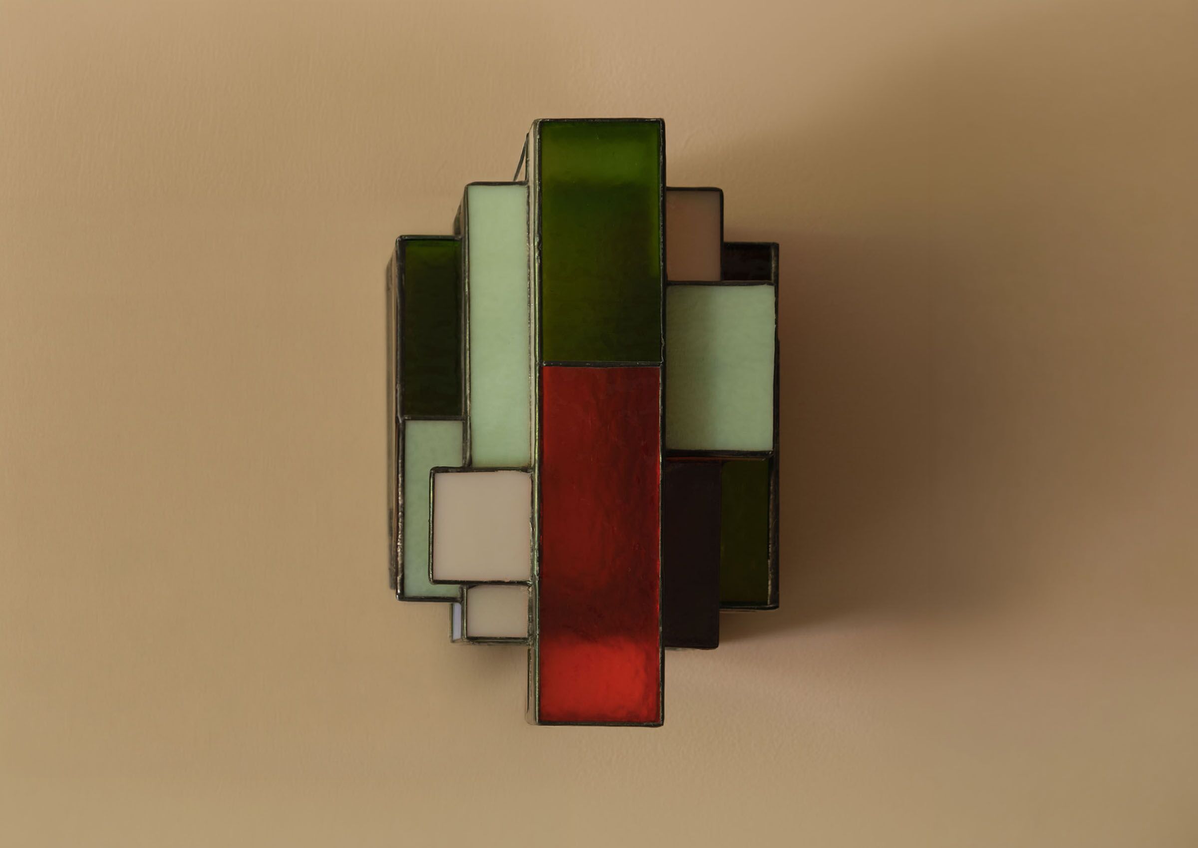 Pair of Petite Cathedral Sconces – Red and Green | Jason Koharik | The ...