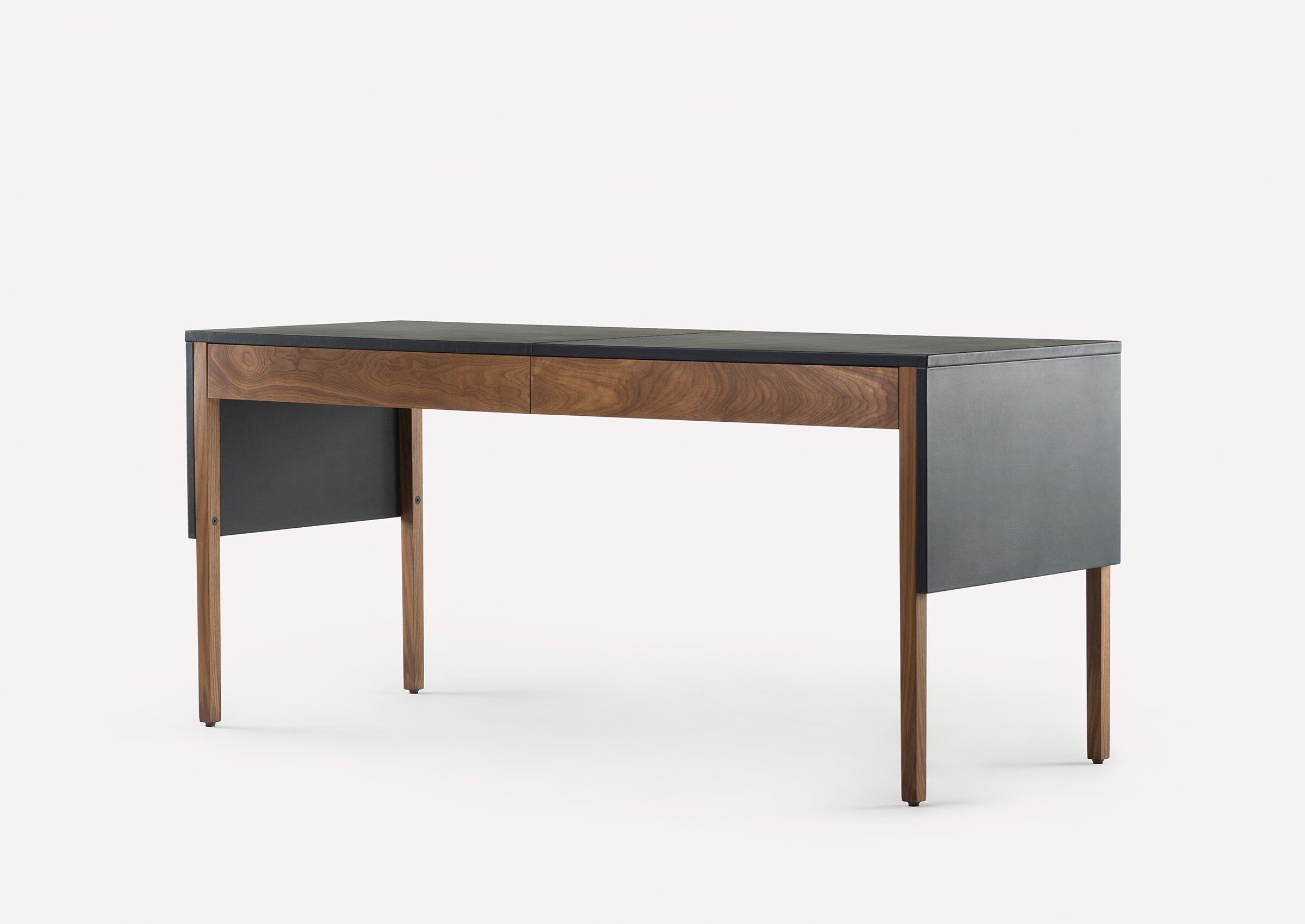 Drape Desk – Danish Oiled Walnut + Black Leather | Neri & Hu | The ...