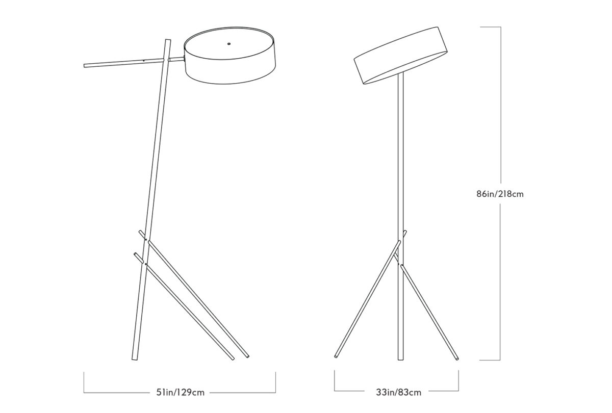 Excel Floor Lamp | Rich Brilliant Willing | The Future Perfect