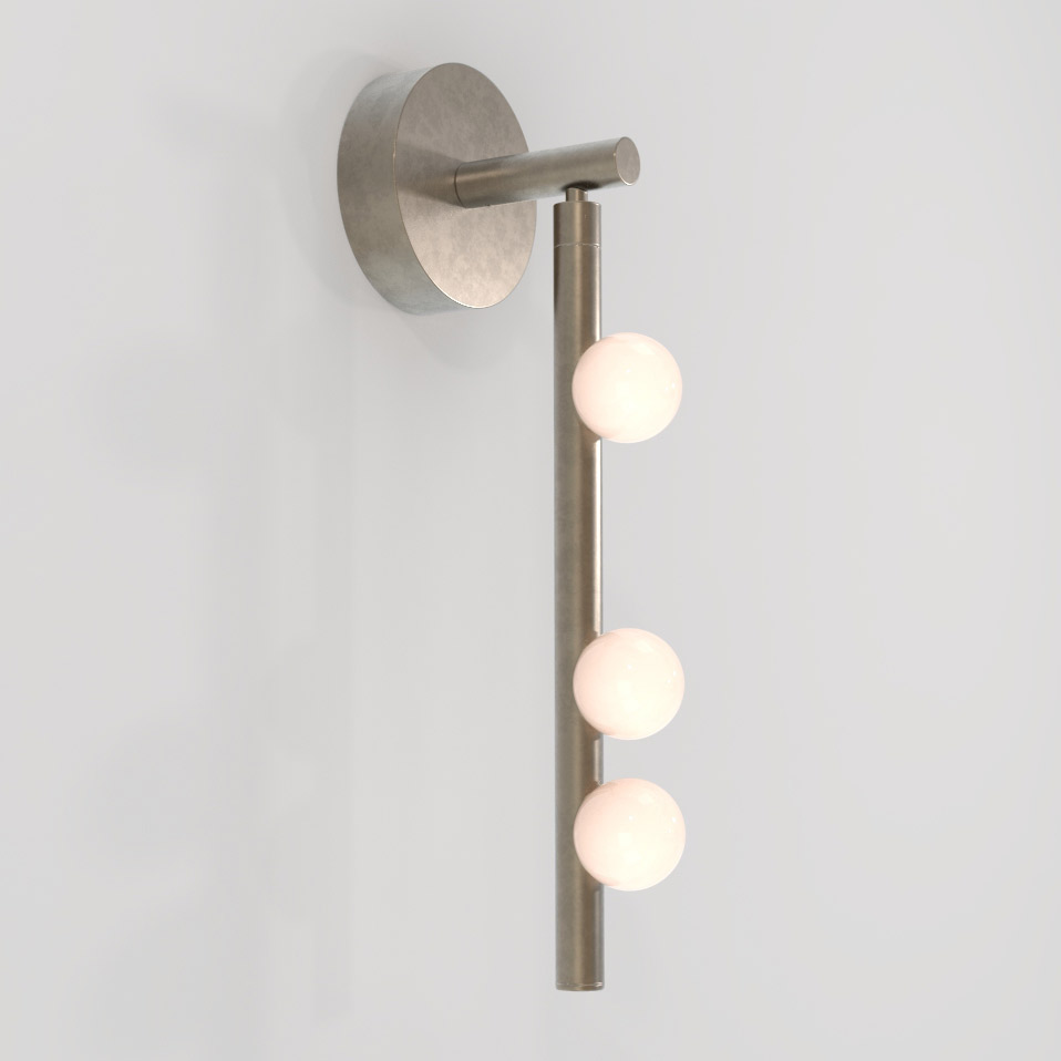 3-Bulb Drop System Sconce DSS.03.01 – Tarnished Nickel / Luna | Lindsey ...