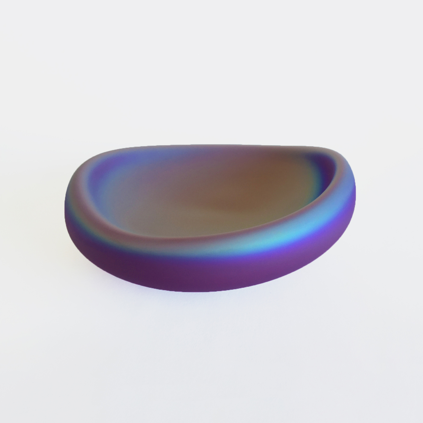 Light Purple Iridescent Swoopy Bowl 1 | Katherine Gray | The Future Perfect