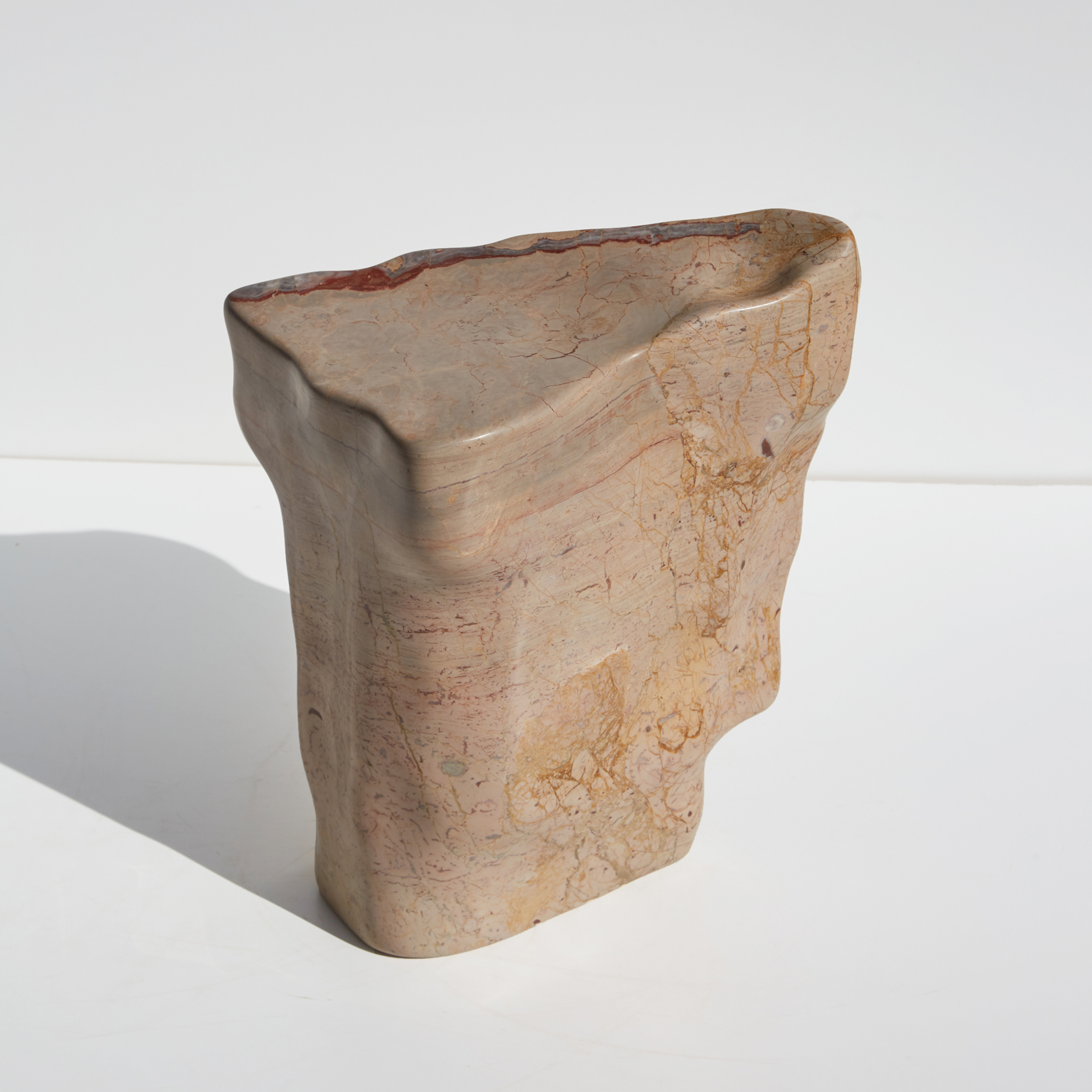 Stone Endtable – Pink Aphrodite Marble | Ian Collings | The Future Perfect