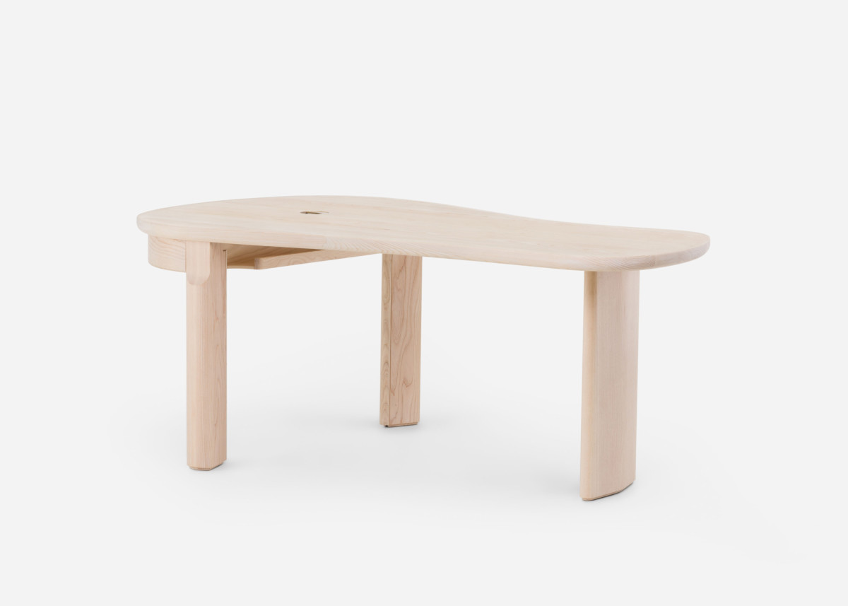 Twenty-Five Desk With Drawer – White Oiled Ash | The Future Perfect