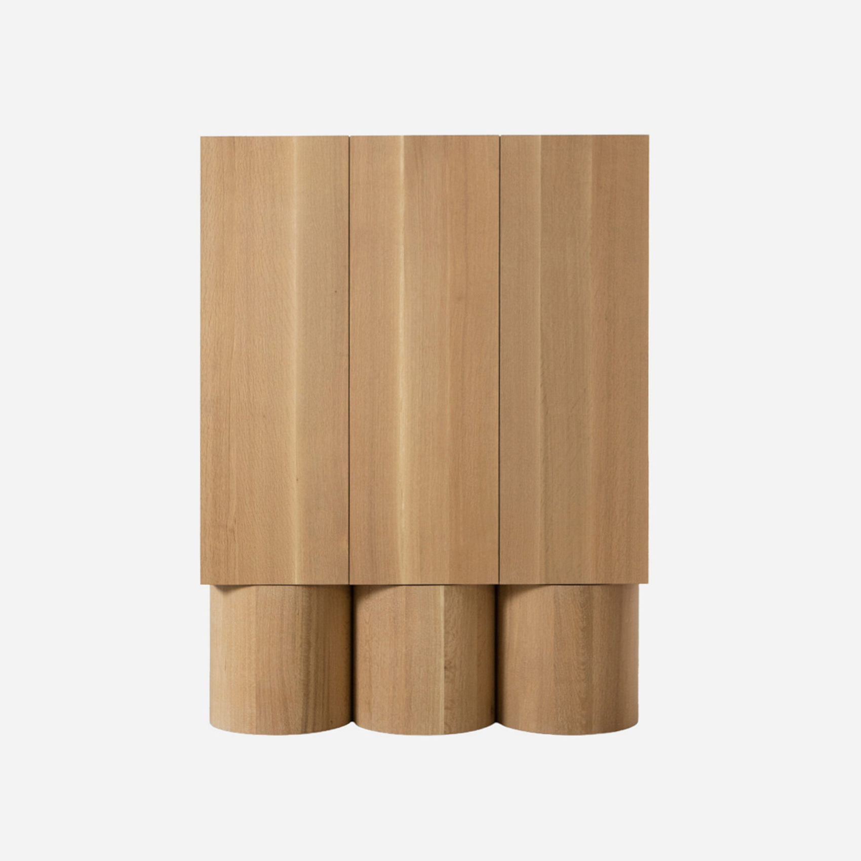 Noga Console – Triple Cylinder, Tall + Natural Oak | The Future Perfect