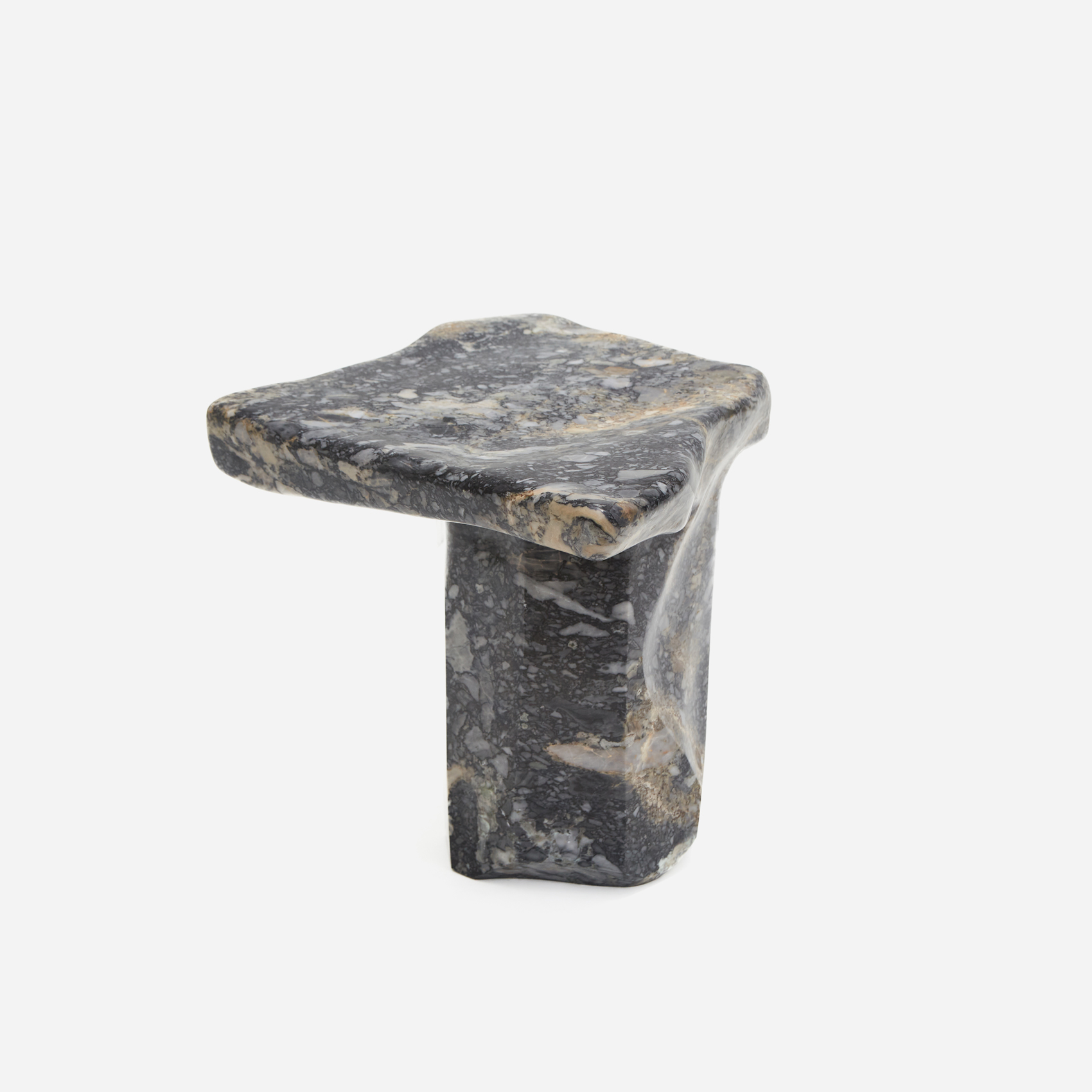 Stone Side Table – Mojave-Night Marble | Ian Collings | The Future Perfect