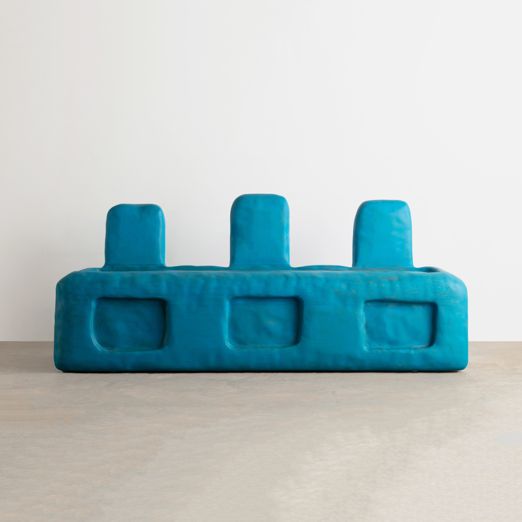 Blue Sculptural Bench With Back 2023 | Casey McCafferty | The Future ...