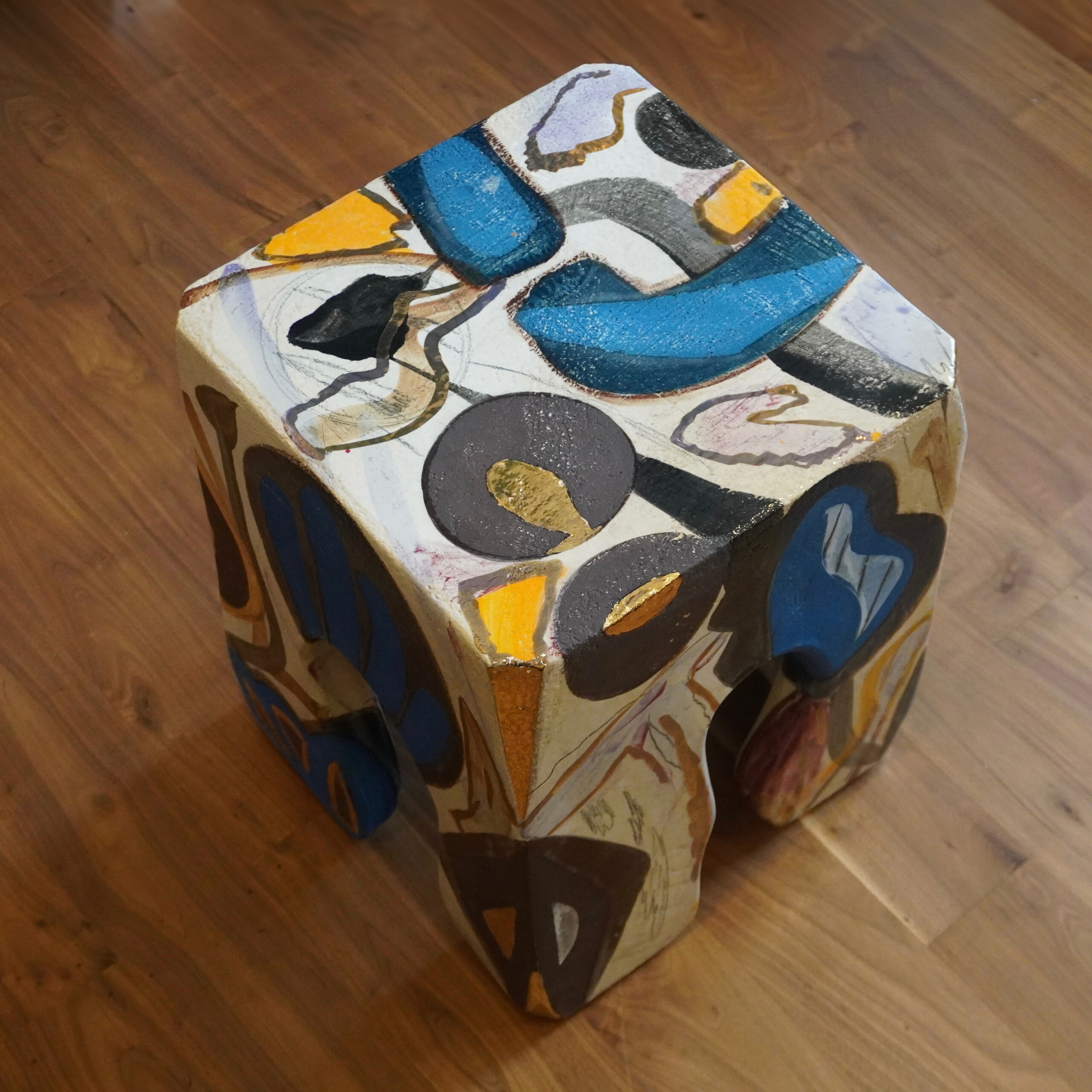 Metallic Cube Stool 7 | Reinaldo Sanguino | The Future Perfect