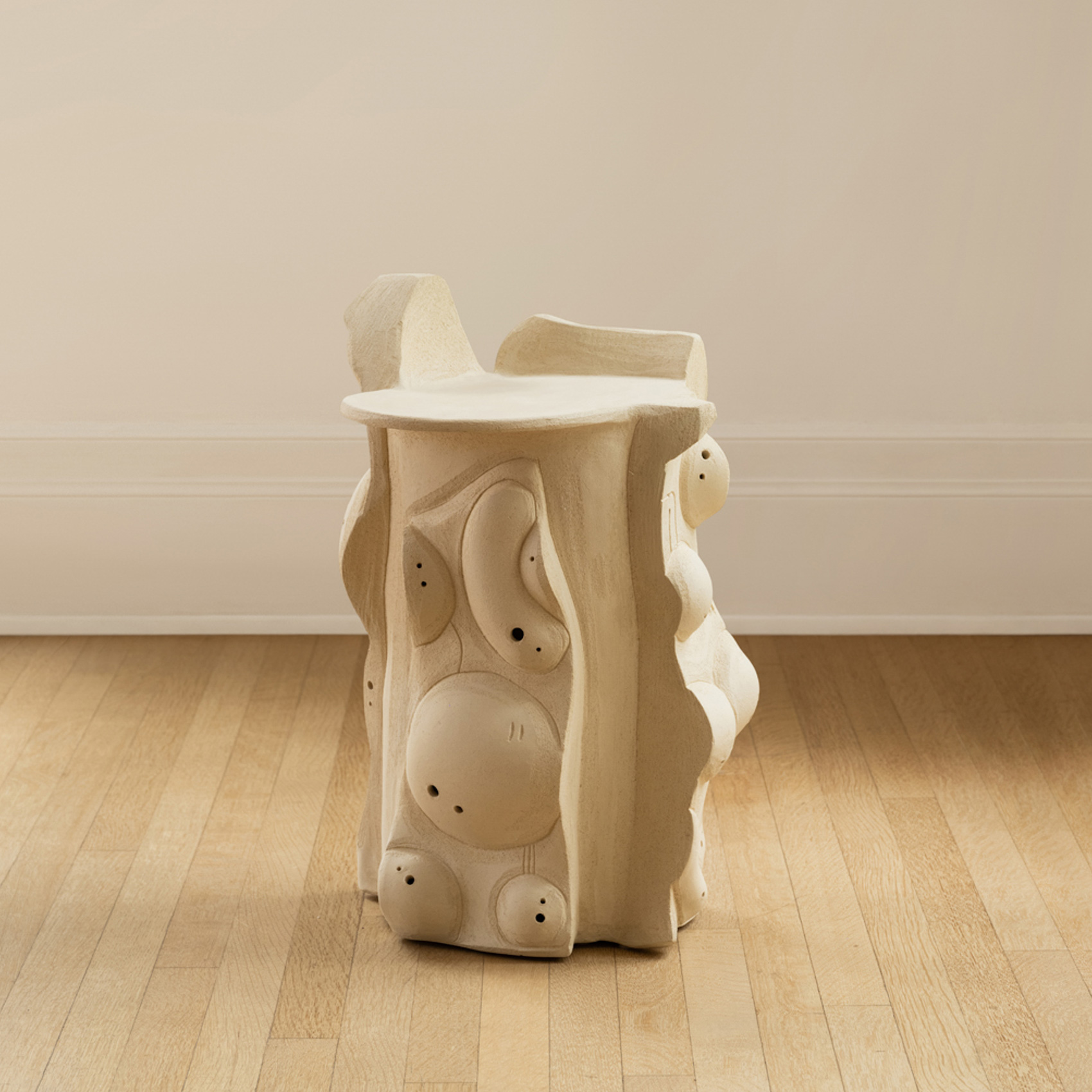 Forest Side Table – Raw Ivory Tall | Olivia Cognet | The Future Perfect