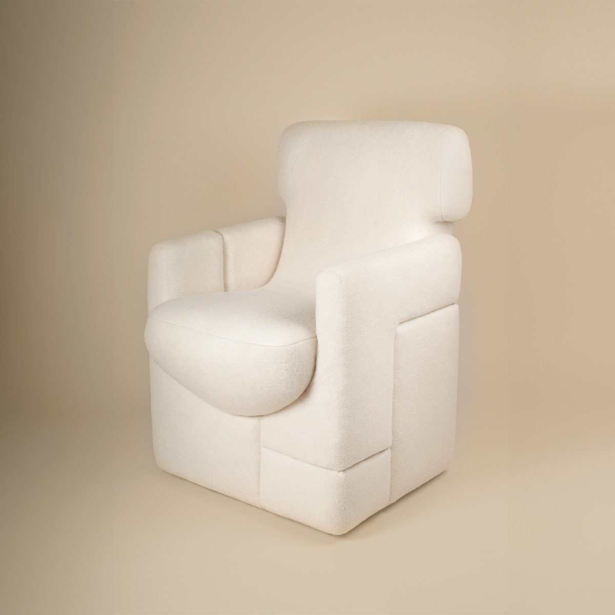 Sheep Chair – Cream Felted Wool | The Future Perfect