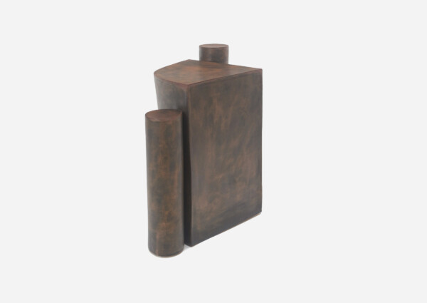 Corner Column Side Table – Copper | Bari Ziperstein | The Future Perfect