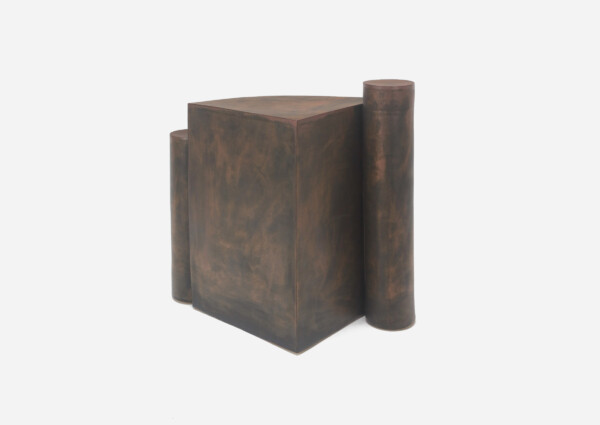 Corner Column Side Table – Copper | Bari Ziperstein | The Future Perfect