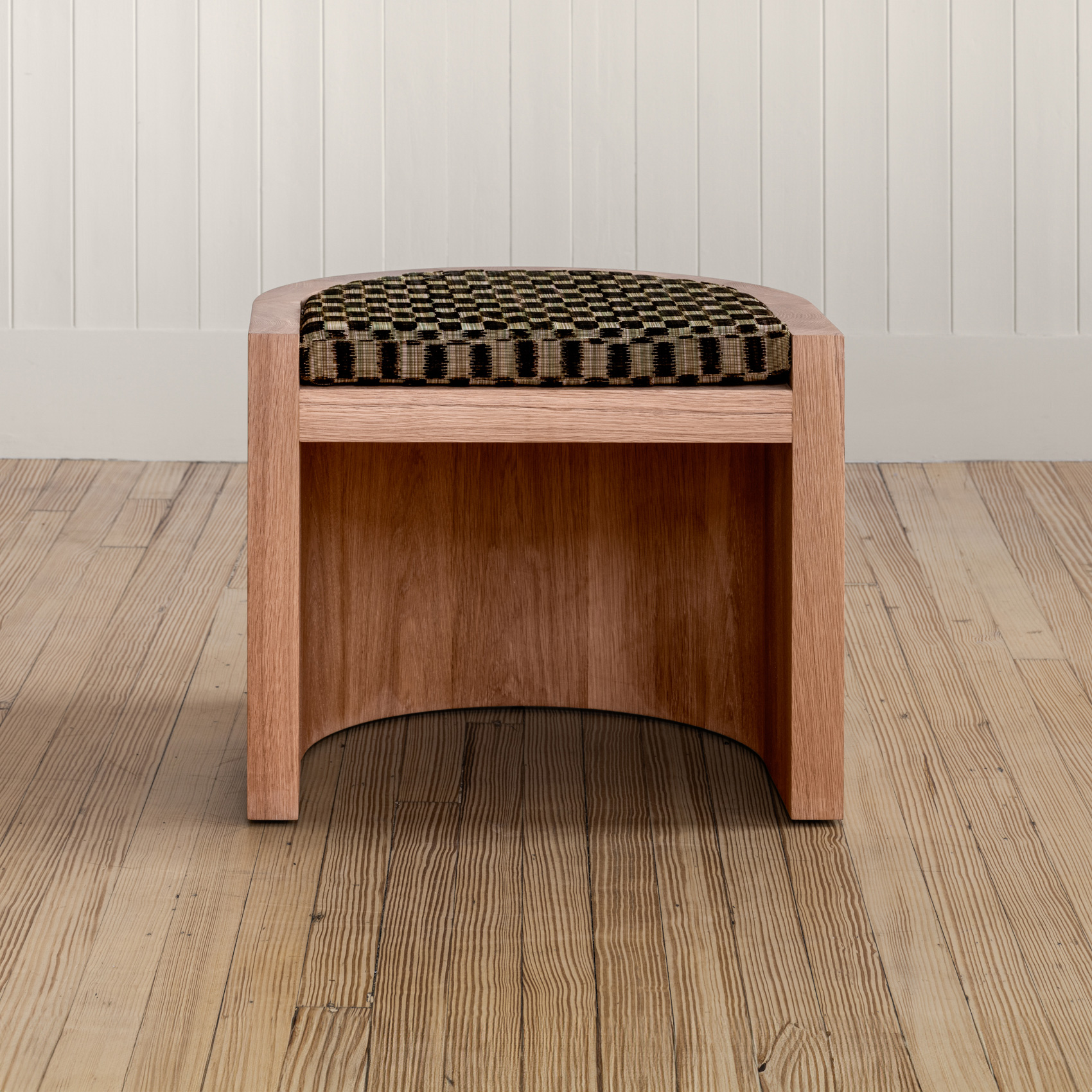 Coupé Stool – White Oak + Pierre Frey Saqqarah | Colin King | The ...