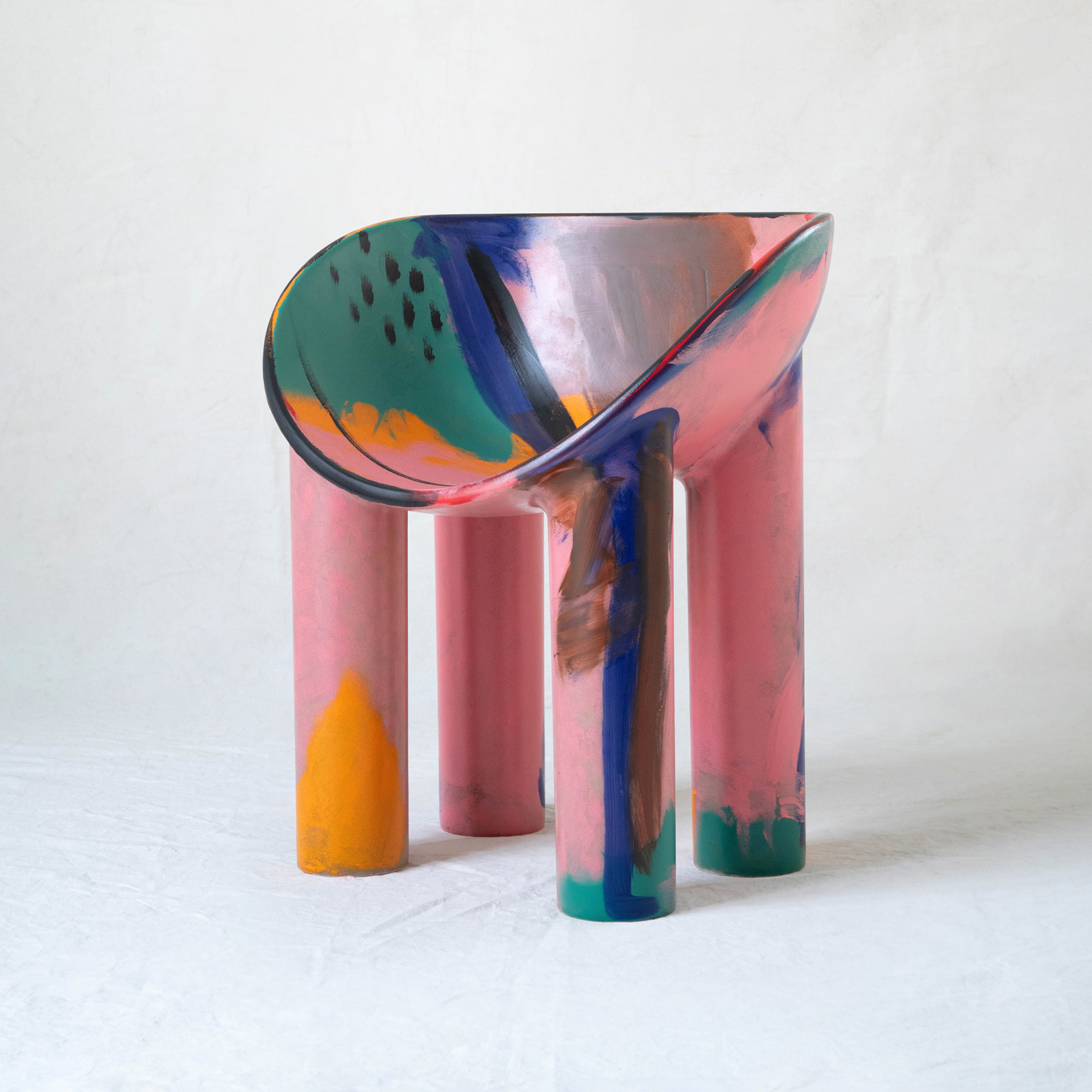 Roly Poly Dining Chair – Hand Painted 1 | The Future Perfect