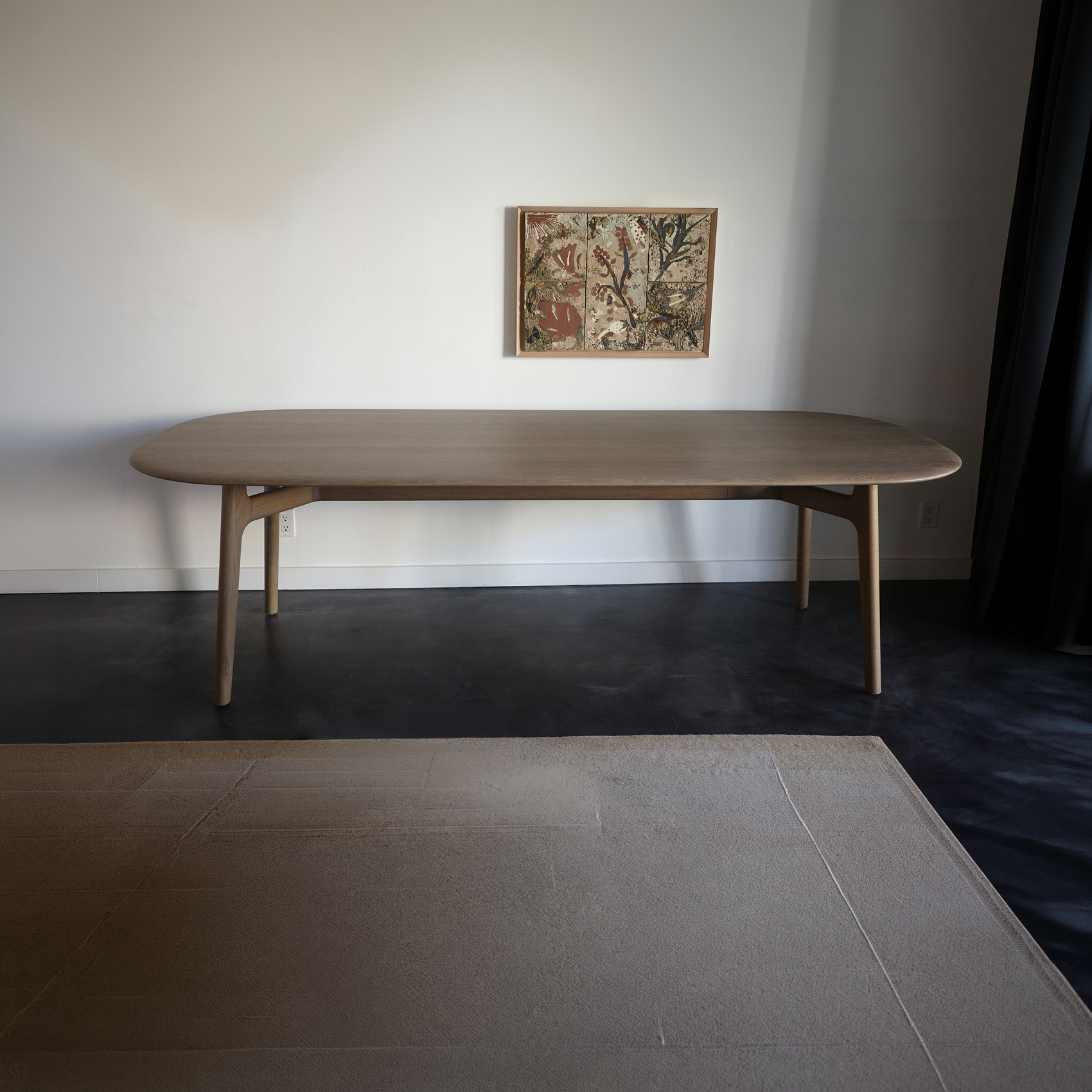 Solo Medium Oblong Table – Oxidized Oak | Neri & Hu | The Future Perfect